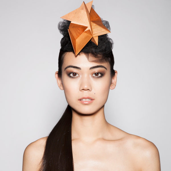 Hardwood Headpiece – Wearable Art from the Future – MISASSEMBLED